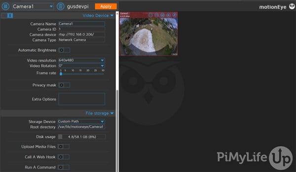 Raspberry Pi Security Camera Network using motionEye - Pi My Life Up