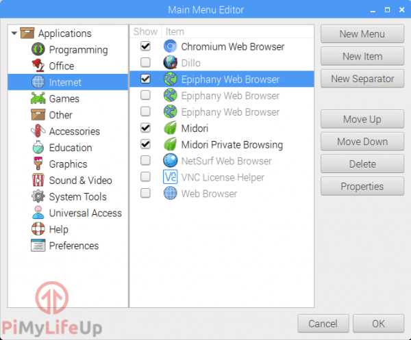 Raspberry Pi Epiphany Browser (Gnome Web) - Pi My Life Up