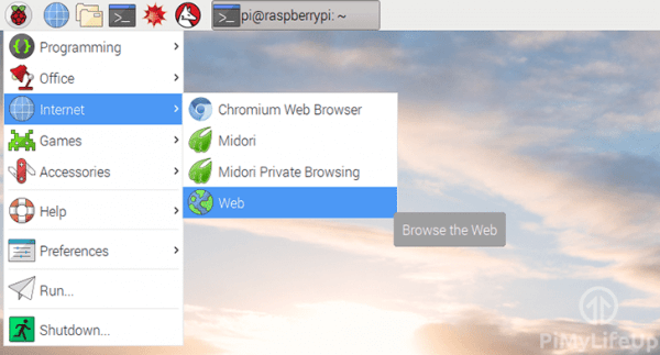 Raspberry Pi Epiphany Browser (Gnome Web) - Pi My Life Up