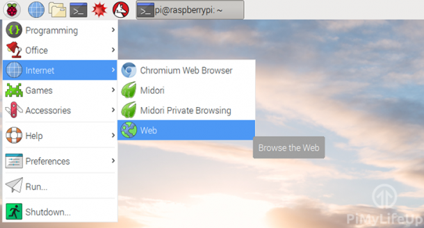 Raspberry Pi Epiphany Browser (Gnome Web) - Pi My Life Up