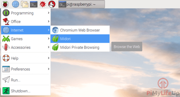 Raspberry Pi Midori Browser - Pi My Life Up