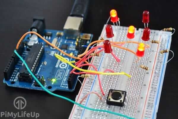 How to Build a Simple Arduino Dice Circuit - Pi My Life Up