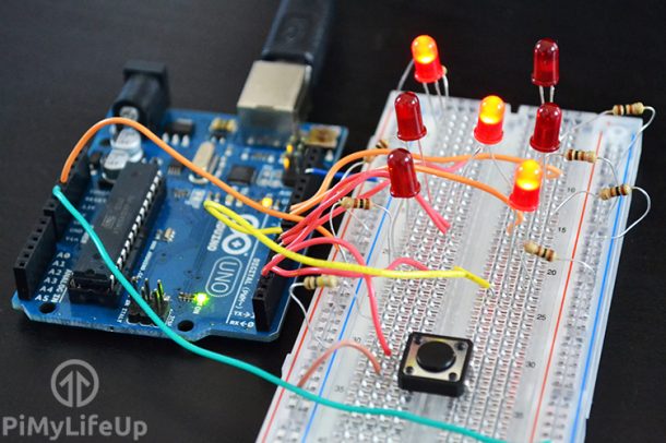 How to Build a Simple Arduino Dice Circuit - Pi My Life Up