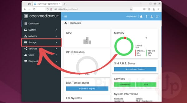 Installing OpenMediaVault to a Raspberry Pi - Pi My Life Up