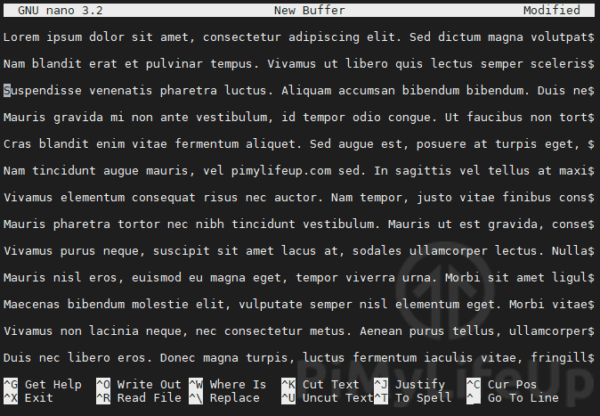 Guide to the nano Text Editor - Pi My Life Up