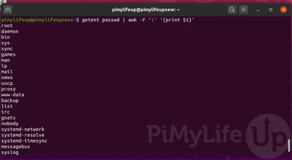 How to List Users on Linux-based Systems - Pi My Life Up