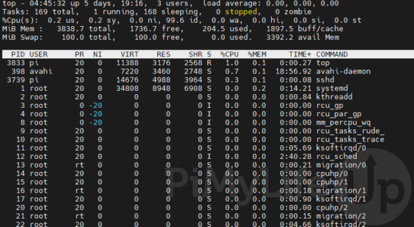 Using the top Command on Linux - Pi My Life Up