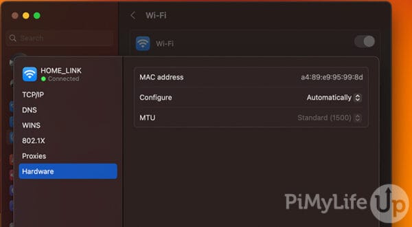 How to Get the Mac Address in macOS - Pi My Life Up