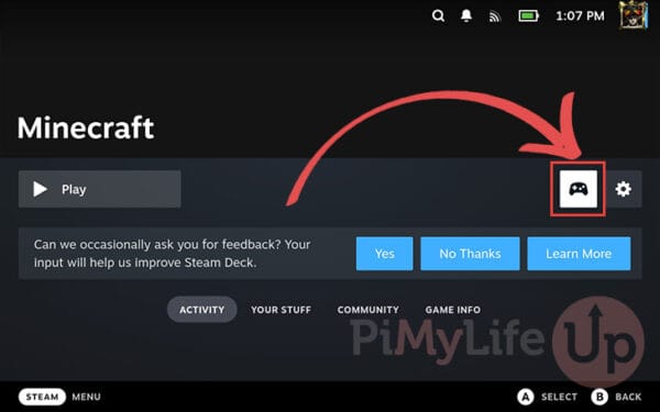 Playing Minecraft Java Edition on the Steam Deck - Pi My Life Up