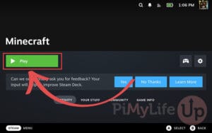 Playing Minecraft Java Edition on the Steam Deck - Pi My Life Up