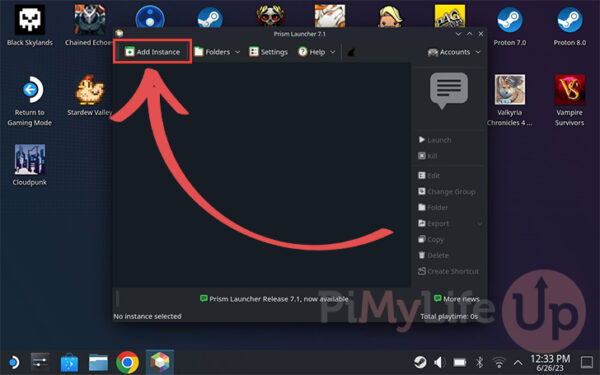 Playing Minecraft Java Edition on the Steam Deck - Pi My Life Up