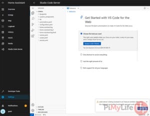 How to Install Visual Studio Code on Home Assistant - Pi My Life Up