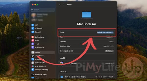 How to Change the Computer Name or Local Hostname on a Mac - Pi My Life Up
