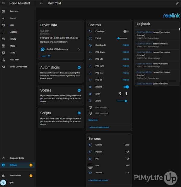 How To Setup Reolink In Home Assistant Pi My Life Up