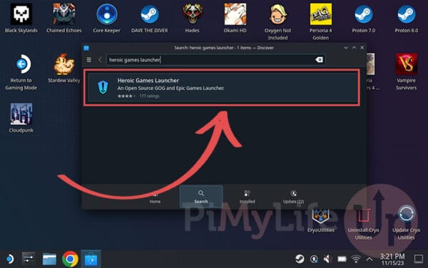 How to Install the Heroic Games Launcher on the Steam Deck - Pi My Life Up