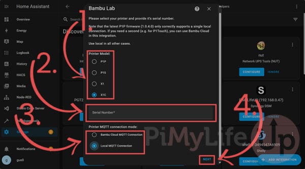 How to Set Up Bambu Lab Printers in Home Assistant - Pi My Life Up