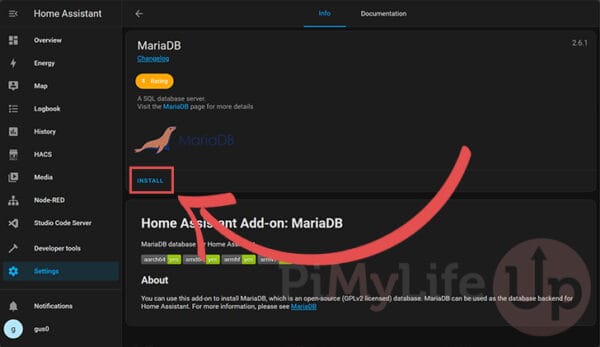 Change Home Assistant to use MariaDB - Pi My Life Up