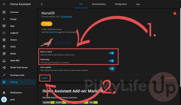 Change Home Assistant to use MariaDB - Pi My Life Up