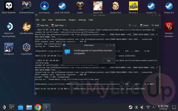 Setting up CryoUtilities on the Steam Deck - Pi My Life Up