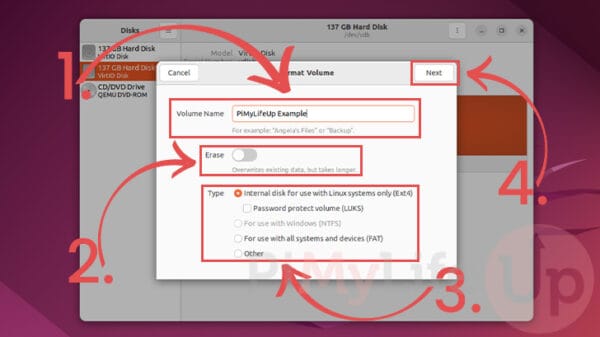 How to Format a Disk on Ubuntu - Pi My Life Up