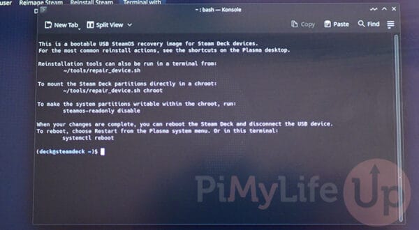How to Use the Steam Deck Recovery Image - Pi My Life Up