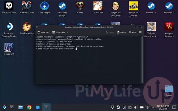Installing Waydroid on the Steam Deck - Pi My Life Up