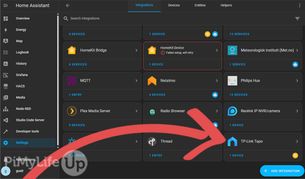How to Set up Tapo on Home Assistant - Pi My Life Up