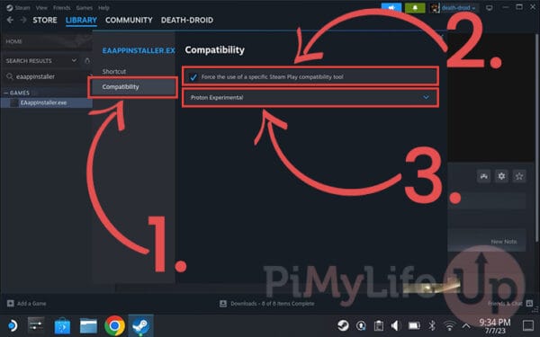 Using Proton on the Steam Deck - Pi My Life Up