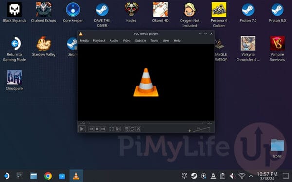 How to install and use VLC on the Steam Deck - Pi My Life Up