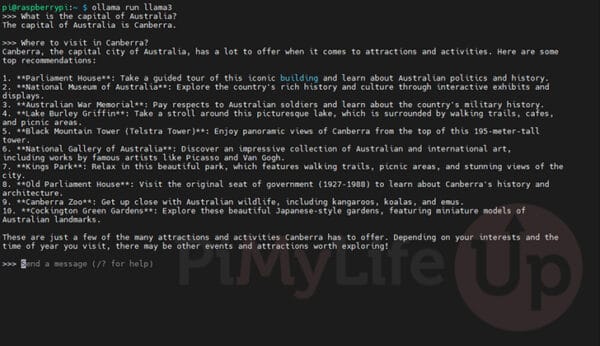 Running Ollama on the Raspberry Pi - Pi My Life Up