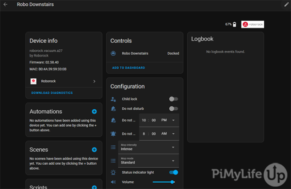 How to Set Up Roborock on Home Assistant - Pi My Life Up