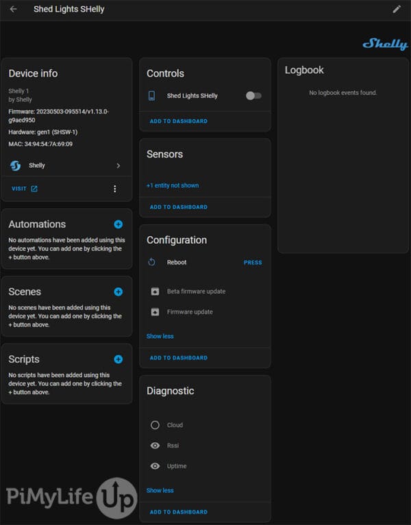How to Setup Shelly on Home Assistant - Pi My Life Up