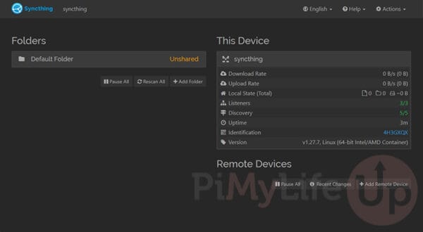 How To Run Syncthing Using Docker Compose Pi My Life Up 6827