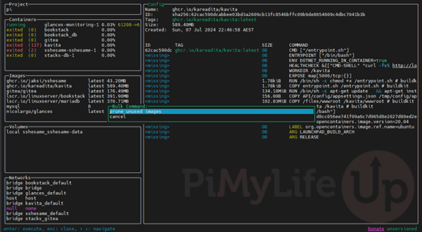 Using LazyDocker on the Raspberry Pi - Pi My Life Up Using LazyDocker on the Raspberry Pi - Pi My Life Up