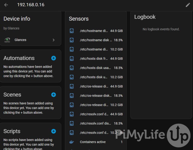 How to Set Up Glances on Home Assistant - Pi My Life Up