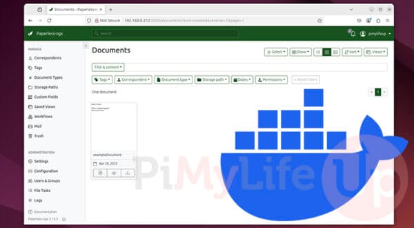 Hosting Paperless-NGX using Docker - Pi My Life Up Hosting Paperless-NGX using Docker - Pi My Life Up