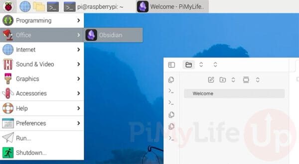 Easily Take Notes on your Raspberry Pi with Obsidian - Pi My Life Up